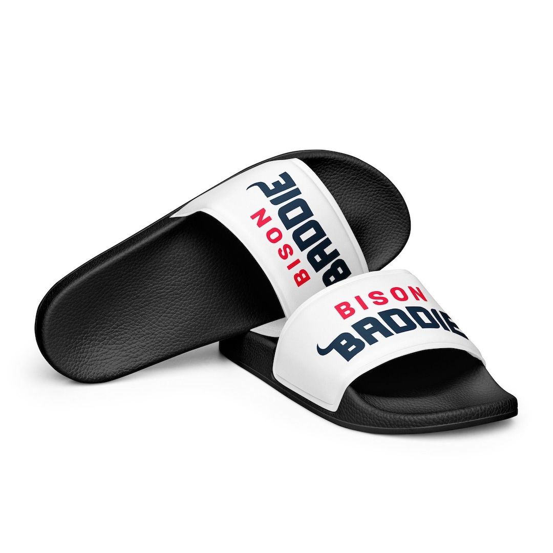 Bison Baddie Unisex Slides | Shower Shoes, Comfy Slippers, College ...