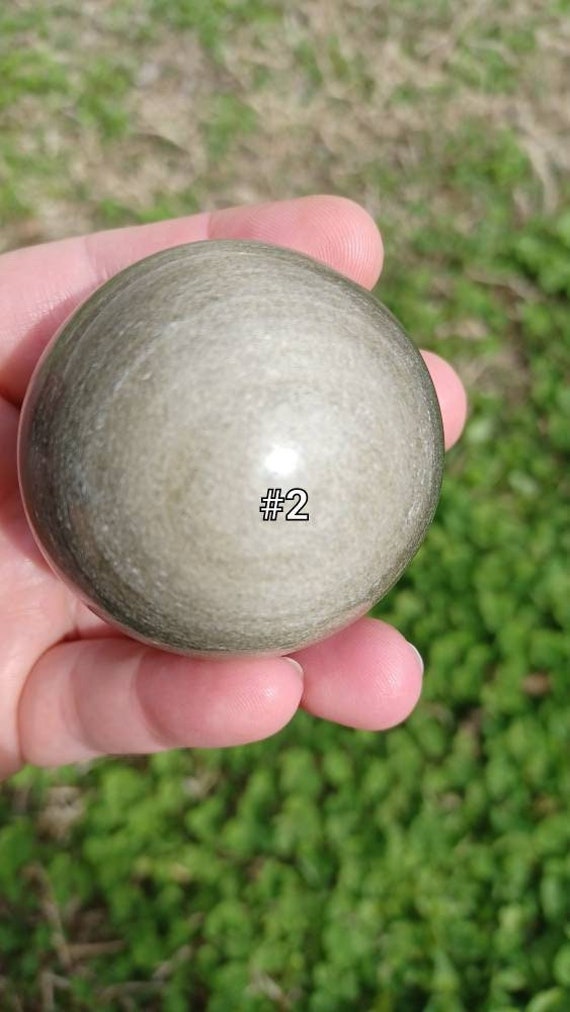 Golden Sheen Obsidian Sphere | Etsy