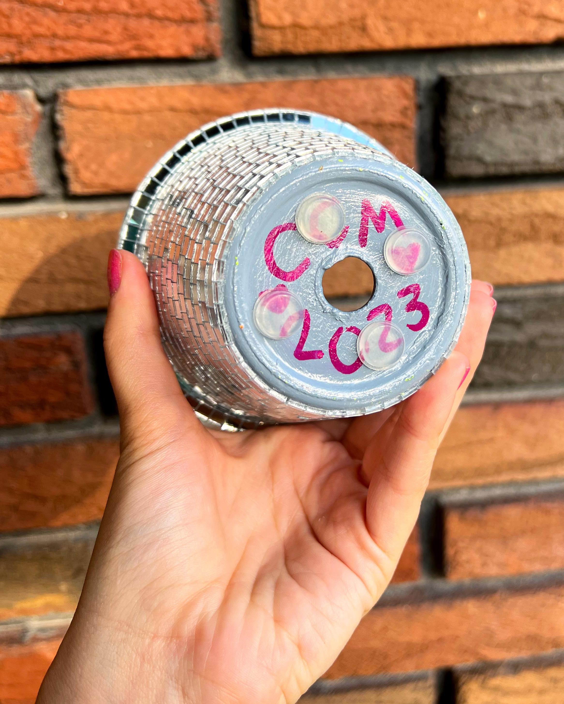 Medium Pot Disco Ball Mirror Handmade Plant Garden Botanical Gardening ...