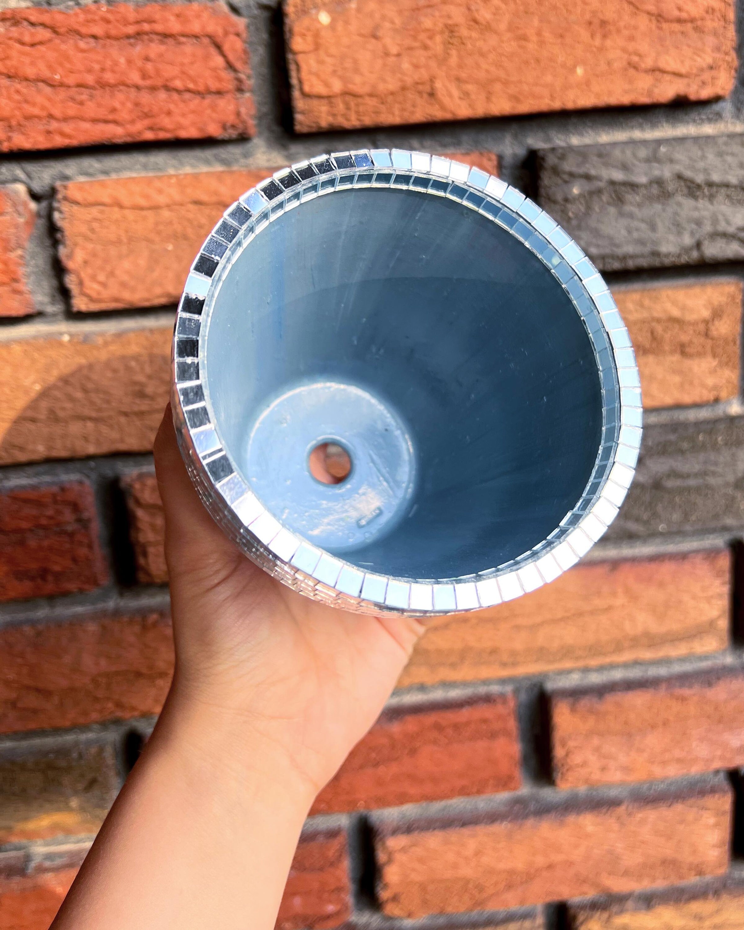 Medium Pot Disco Ball Mirror Handmade Plant Garden Botanical Gardening ...