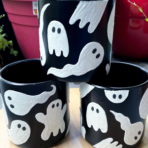 Big Spooky Ghost Pot Planter Plants Glow in the Dark Halloween ...