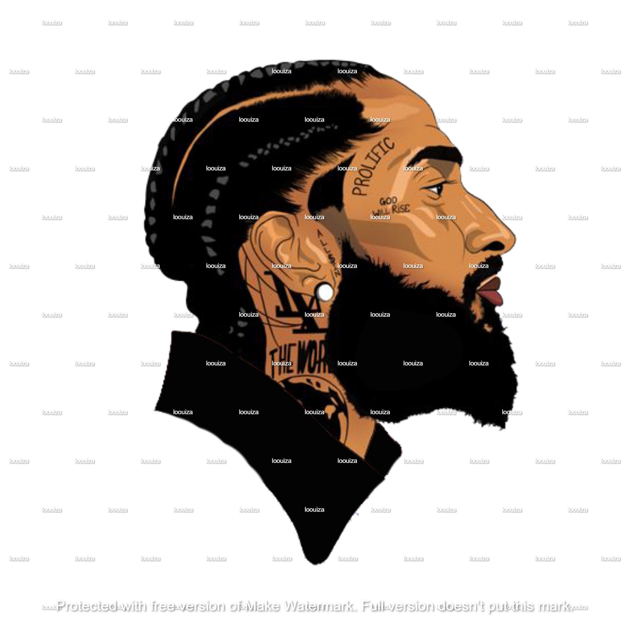 Nipsey Hussle Svg File Svg Cut File T Shirt Cricut Svg Digital Etsy