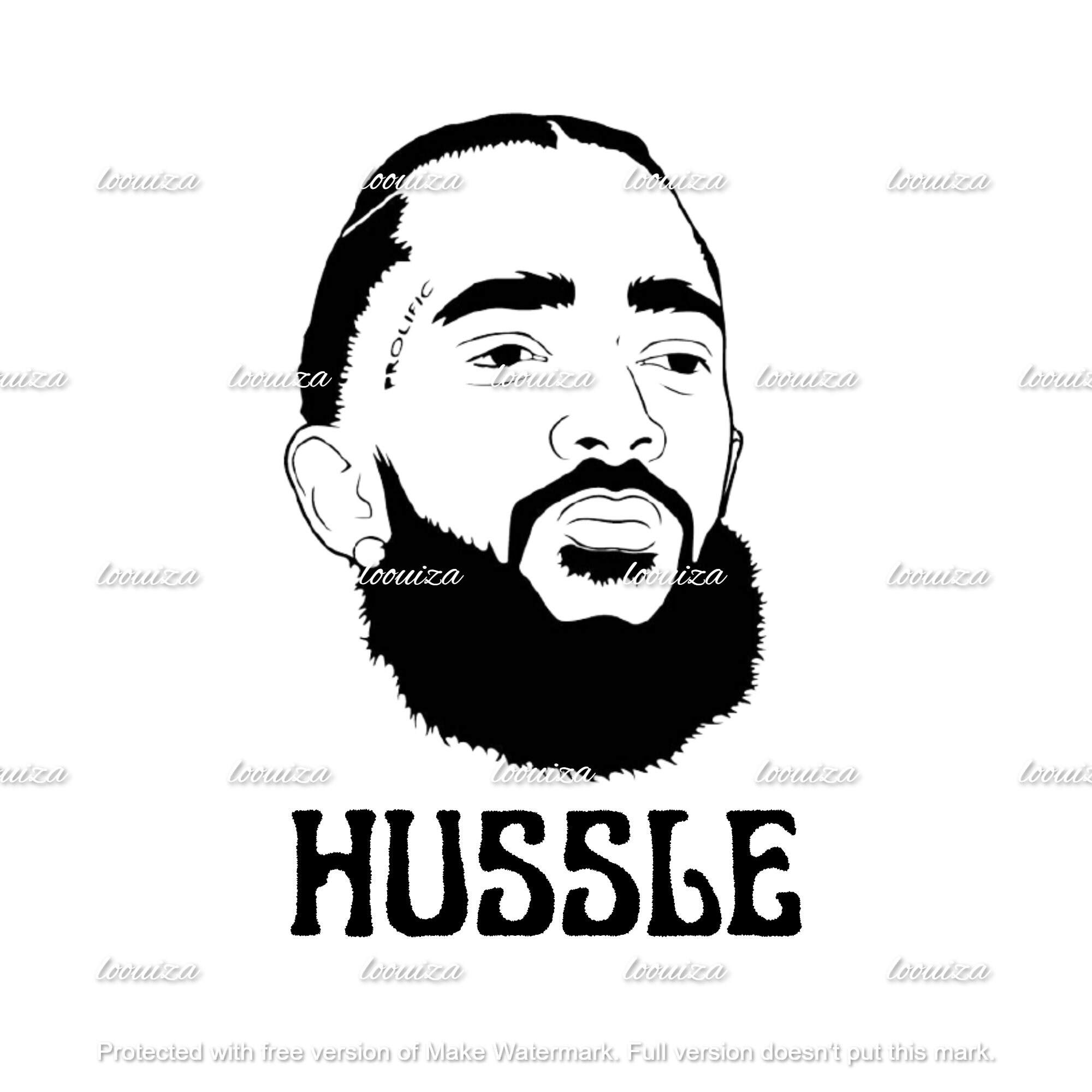 Nipsey Hussle Svg File Perfect For Cricut Nipsey Hussle Etsy