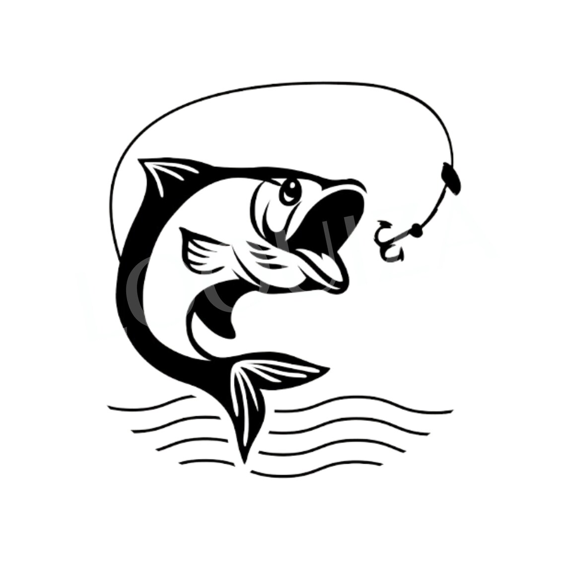 Angeln SVG Fisch svg Fisch svg Clipart Cut File Clipart | Etsy