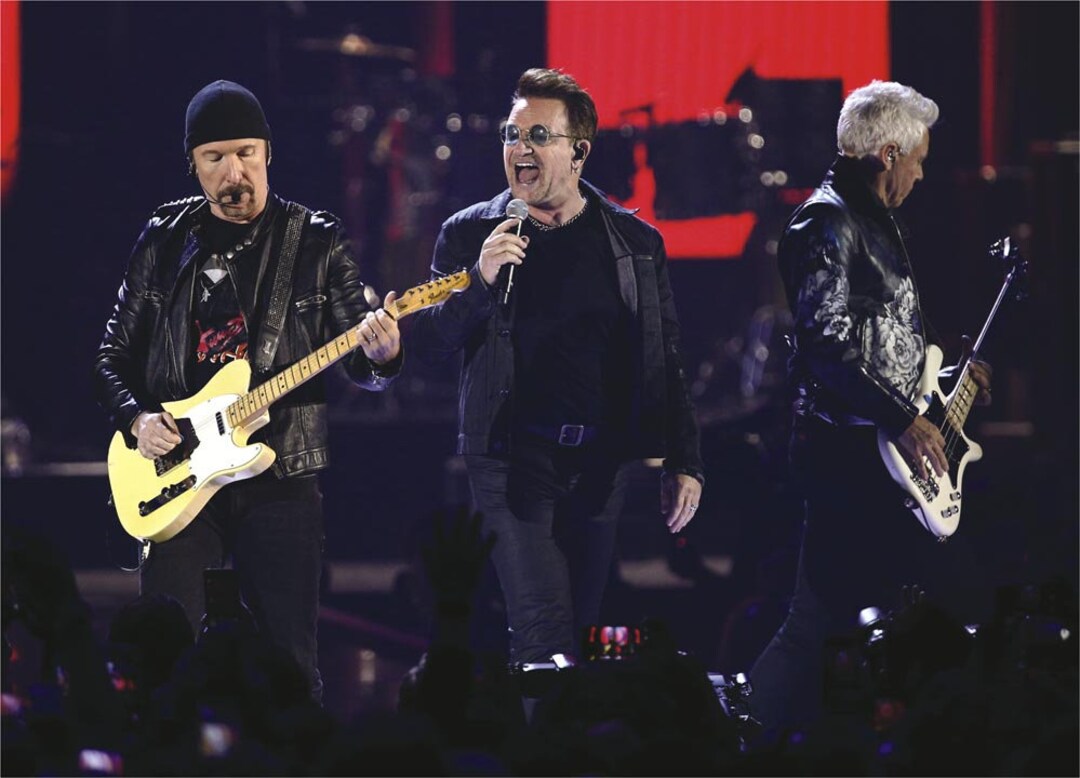 U2 Live Print, Music Poster, Rock Legends, Canvas Print, Acrylic Image ...