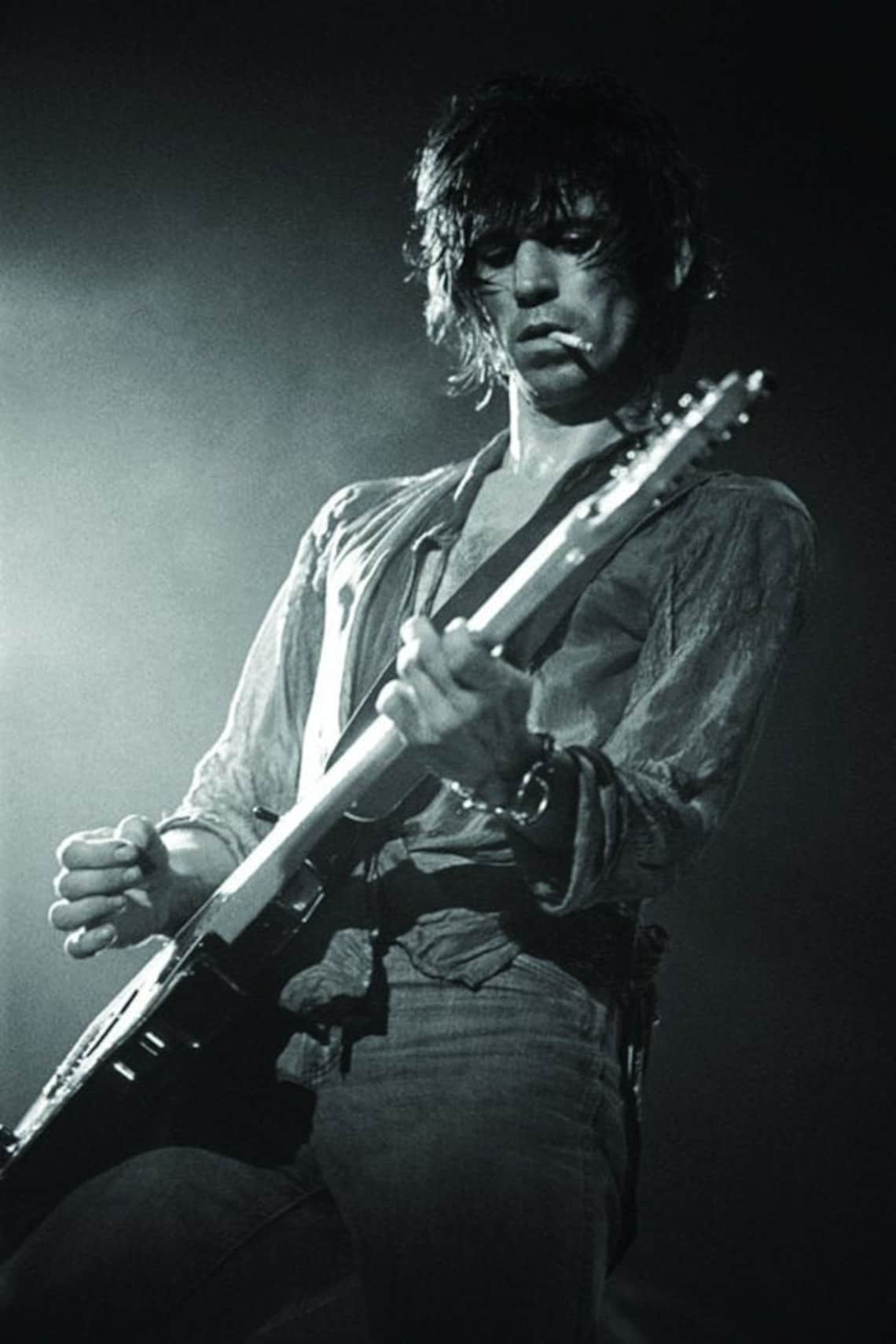 Keith Richards Poster, Keith Richards 1978, Classic Rock, Canvas Print ...