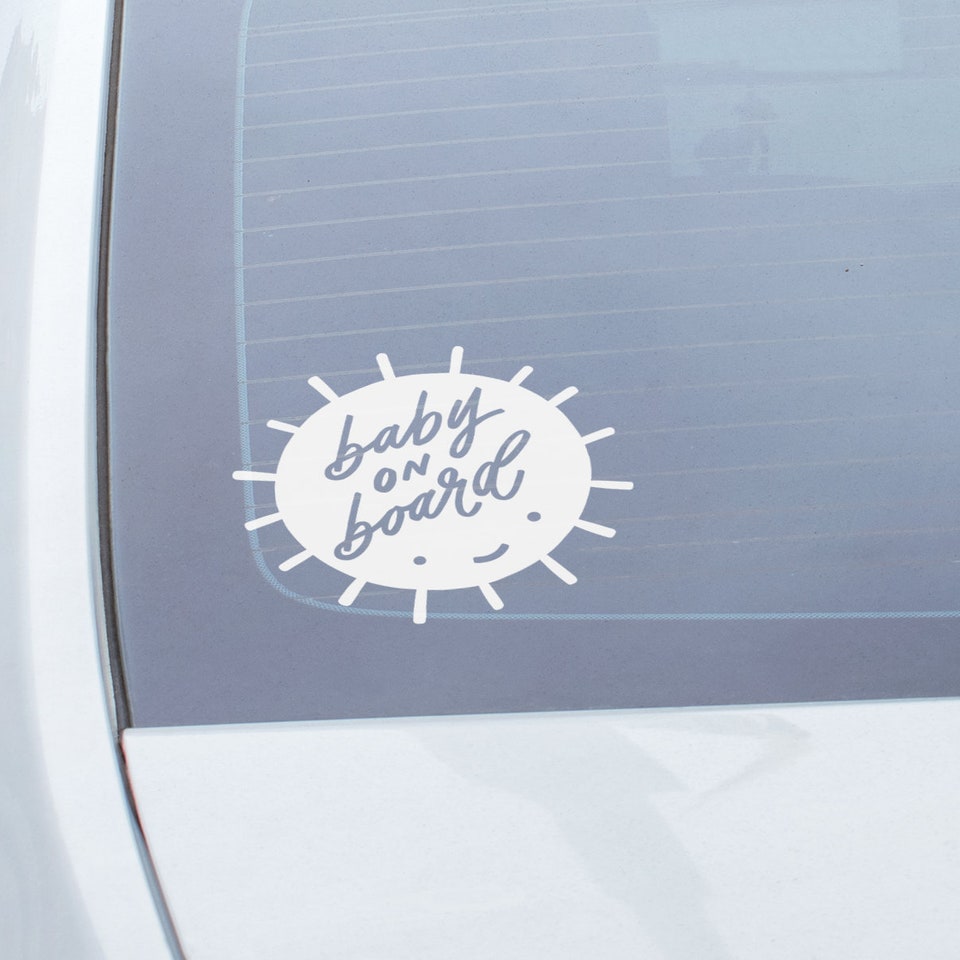 Baby On Board Car Decal - Sun Baby Sticker sold by Bharat Joshi | SKU ...