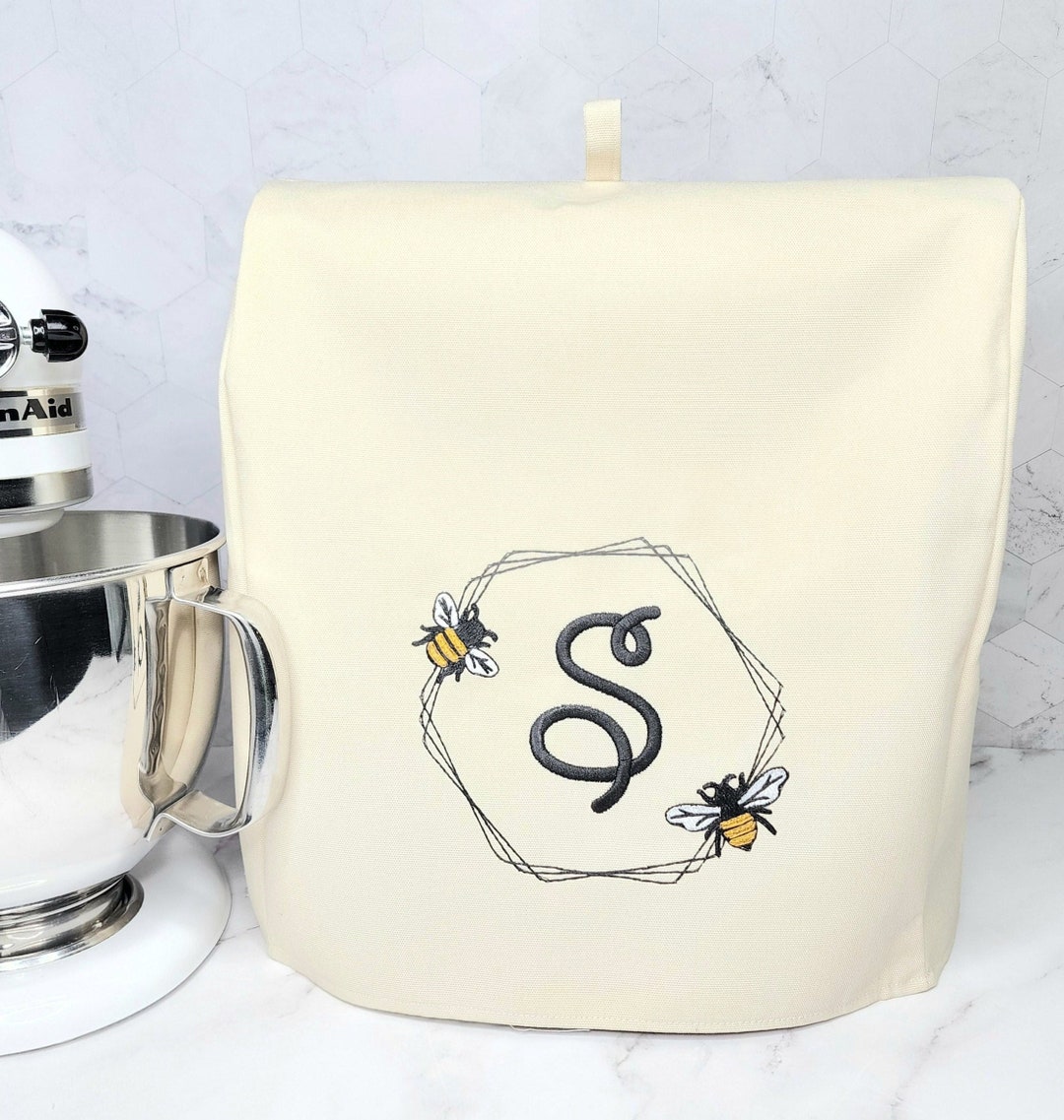 Personalized Embroidered Stand Mixer Full Cover. Bee Monogram - Etsy