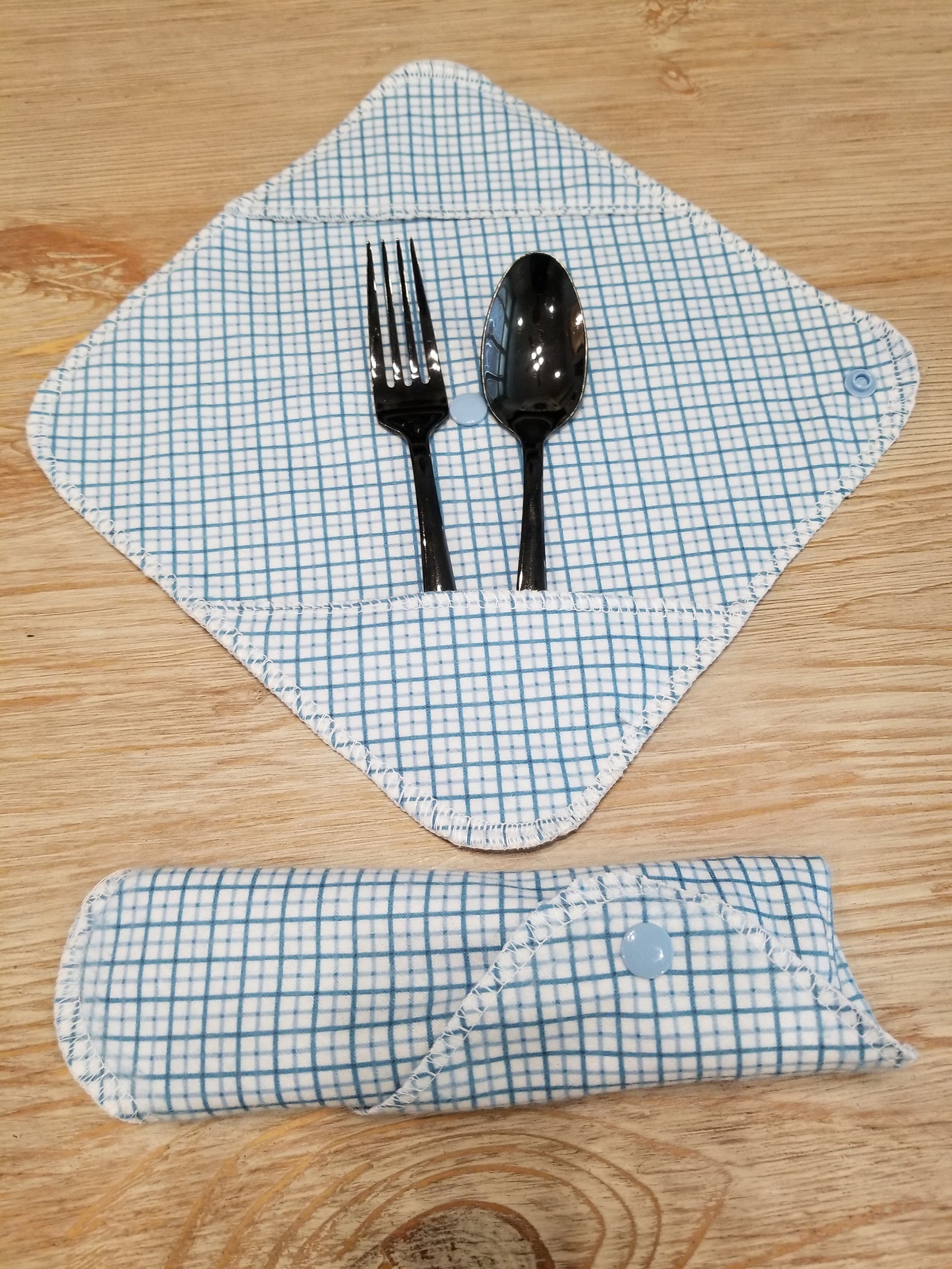 Lunchbox Napkins Set. Silverware Wrap Napkins. Flannel Lunch | Etsy