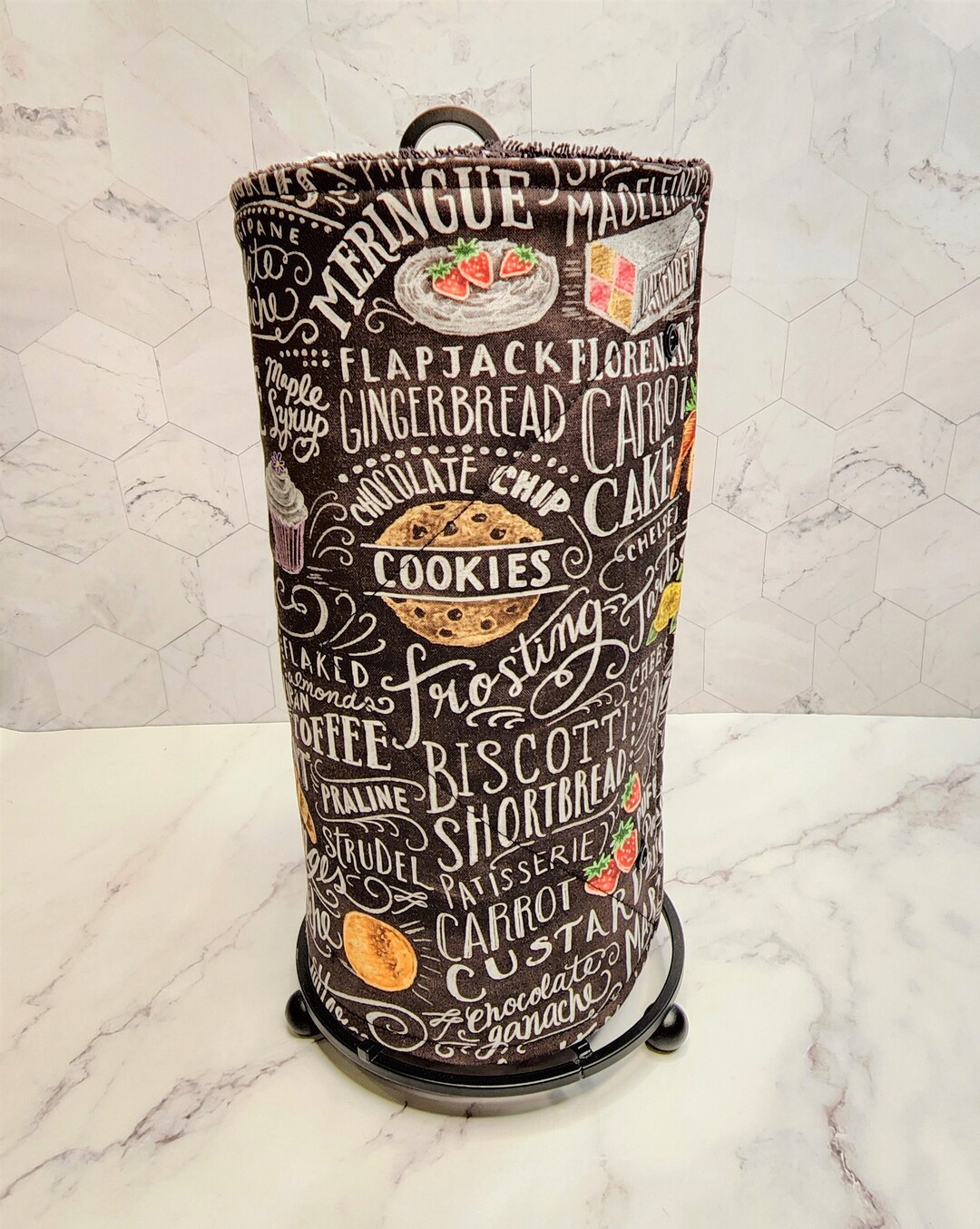 Metro Cafe Chalkboard Menu.(set of 12) Reusable Paper Towel Roll With ...