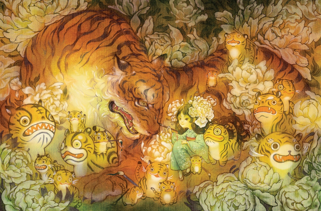 Paper Tigers | Art Print | Original Art - Etsy