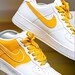 Yellow Air Force 1 - Custom Nike Air Force 1 - Yellow Tones Custom Air ...