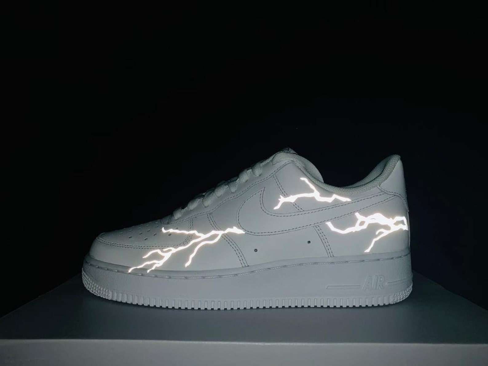 Reflective Lightning Custom Air Force 1 - Etsy