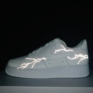 Reflective Lightning Custom Air Force 1 - Etsy