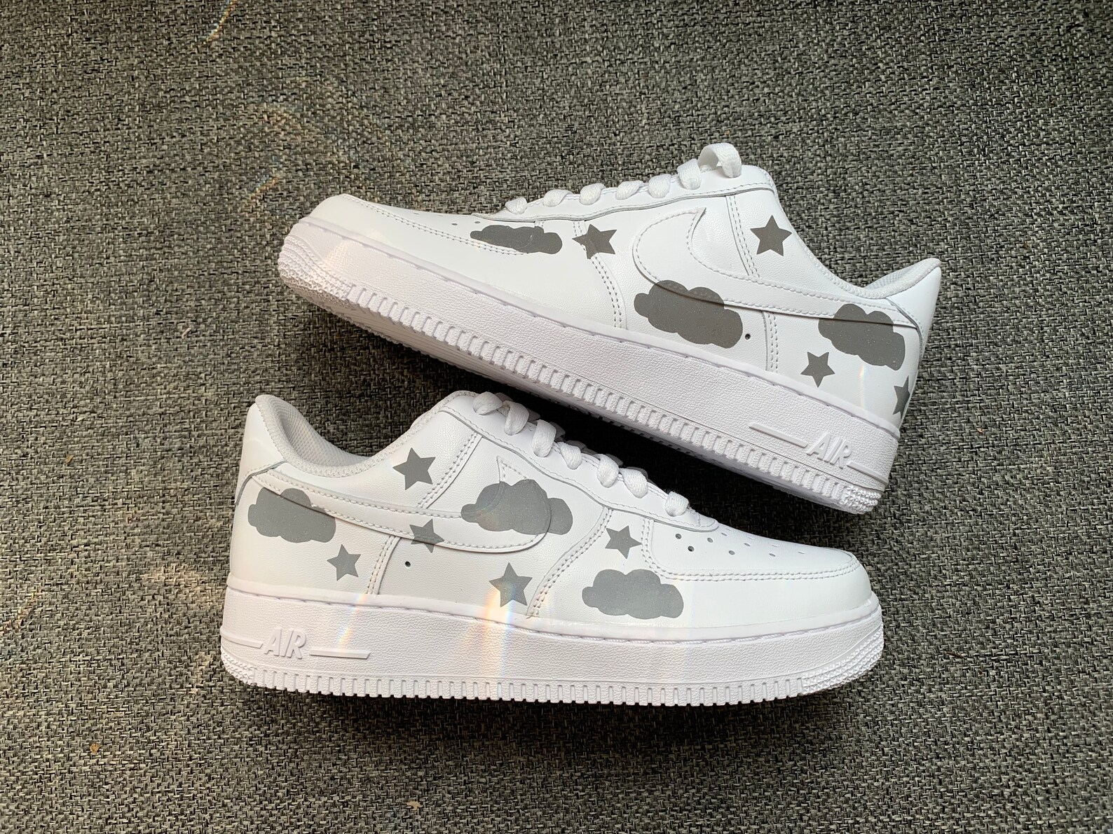 Cloud Reflective Air Force 1 - Custom Nike Air Force 1 - Cloud ...