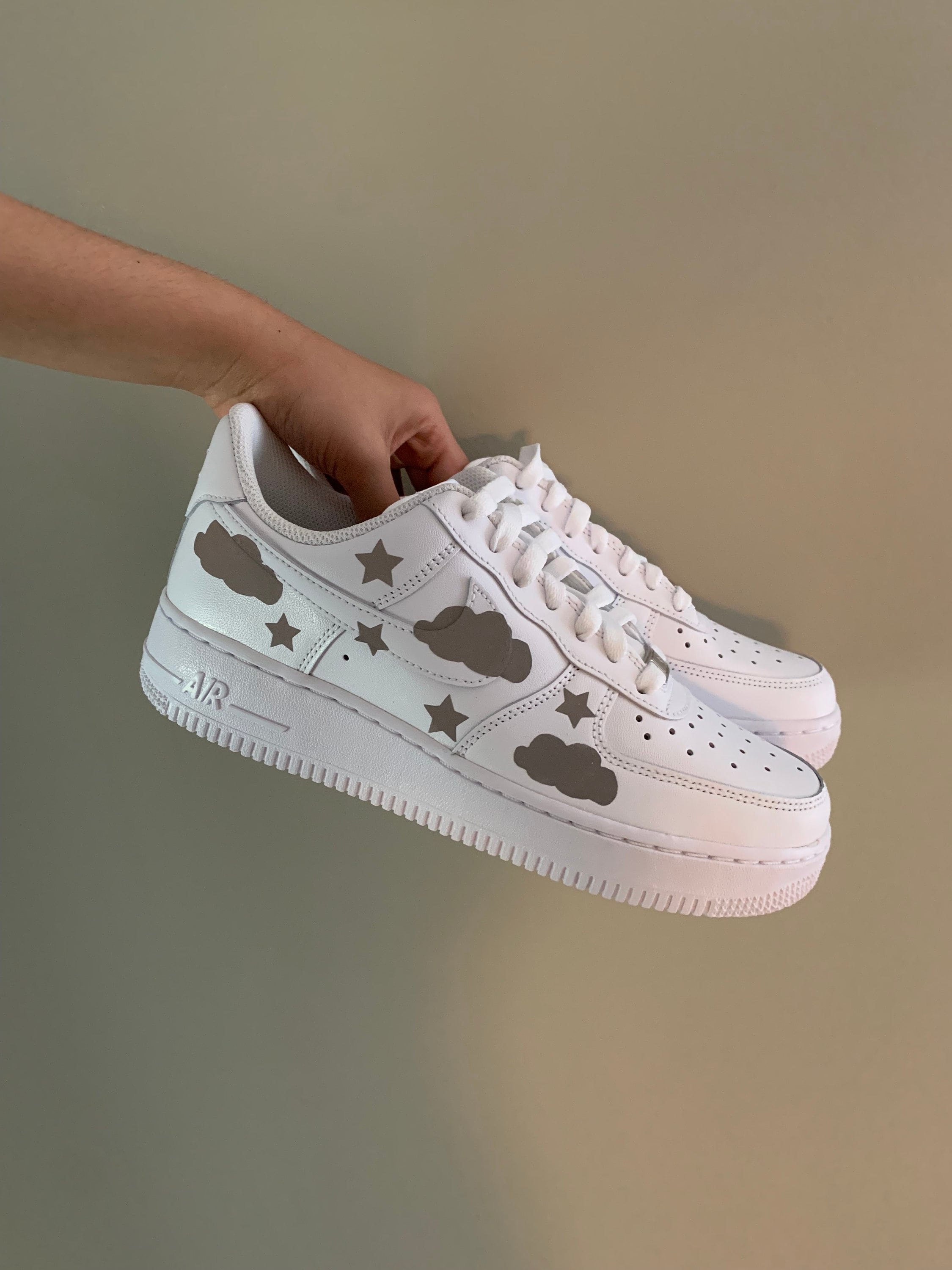 Cloud Reflective Air Force 1 Custom Nike Air Force 1 Cloud | Etsy