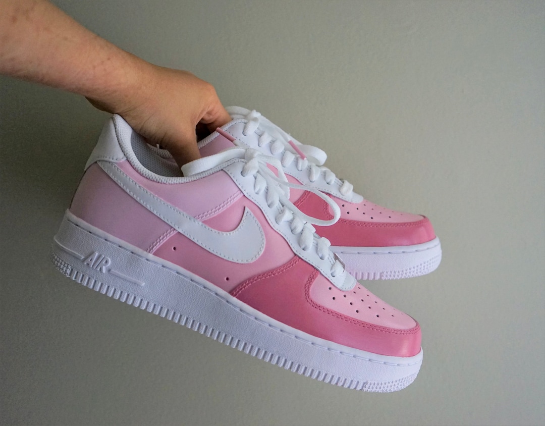 Pink Air Force 1 - Custom Nike Air Force 1 - Pink Tones Custom Air ...