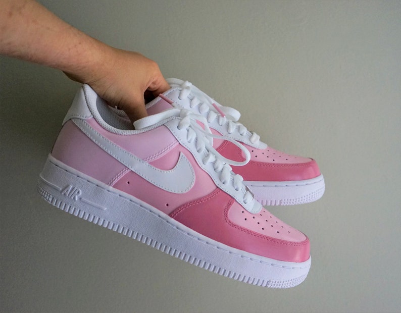 Pink Air Force 1 Custom Nike Air Force 1 Pink Tones Custom - Etsy