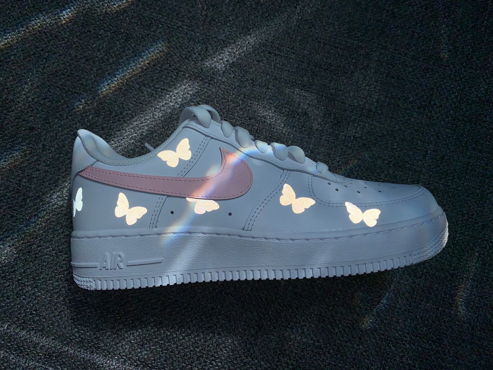 ANY COLOR Reflective Butterfly Custom Af1 - Custom Nike AF1 ...