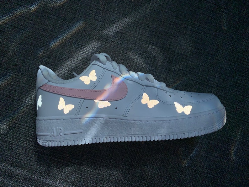 ANY COLOR Reflective Butterfly Custom Af1 Custom Nike AF1 - Etsy