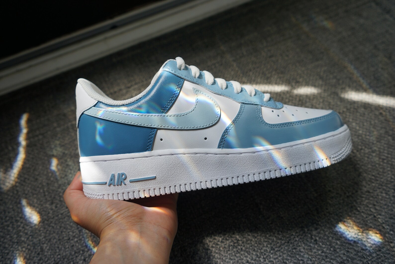 Blue Air Force 1 - Blue Tones Custom Air Force 1s,nike Air Force 1s ...