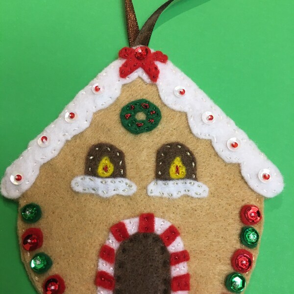 Felt House Ornament - Etsy