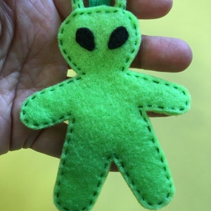 Hanging Felt Alien Ornament - Etsy
