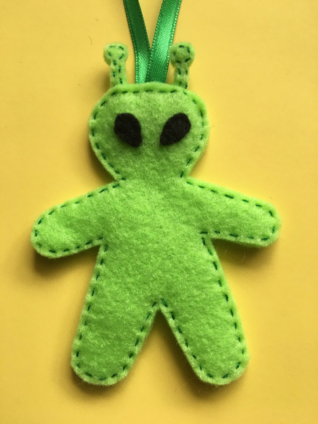 Hanging Felt Alien Ornament - Etsy