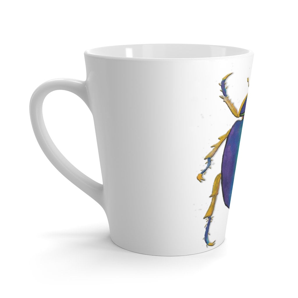 Scarab Latte Mug, Insect Mug, Beetle Mug, Egyptian Scarab Mug, Coffee ...