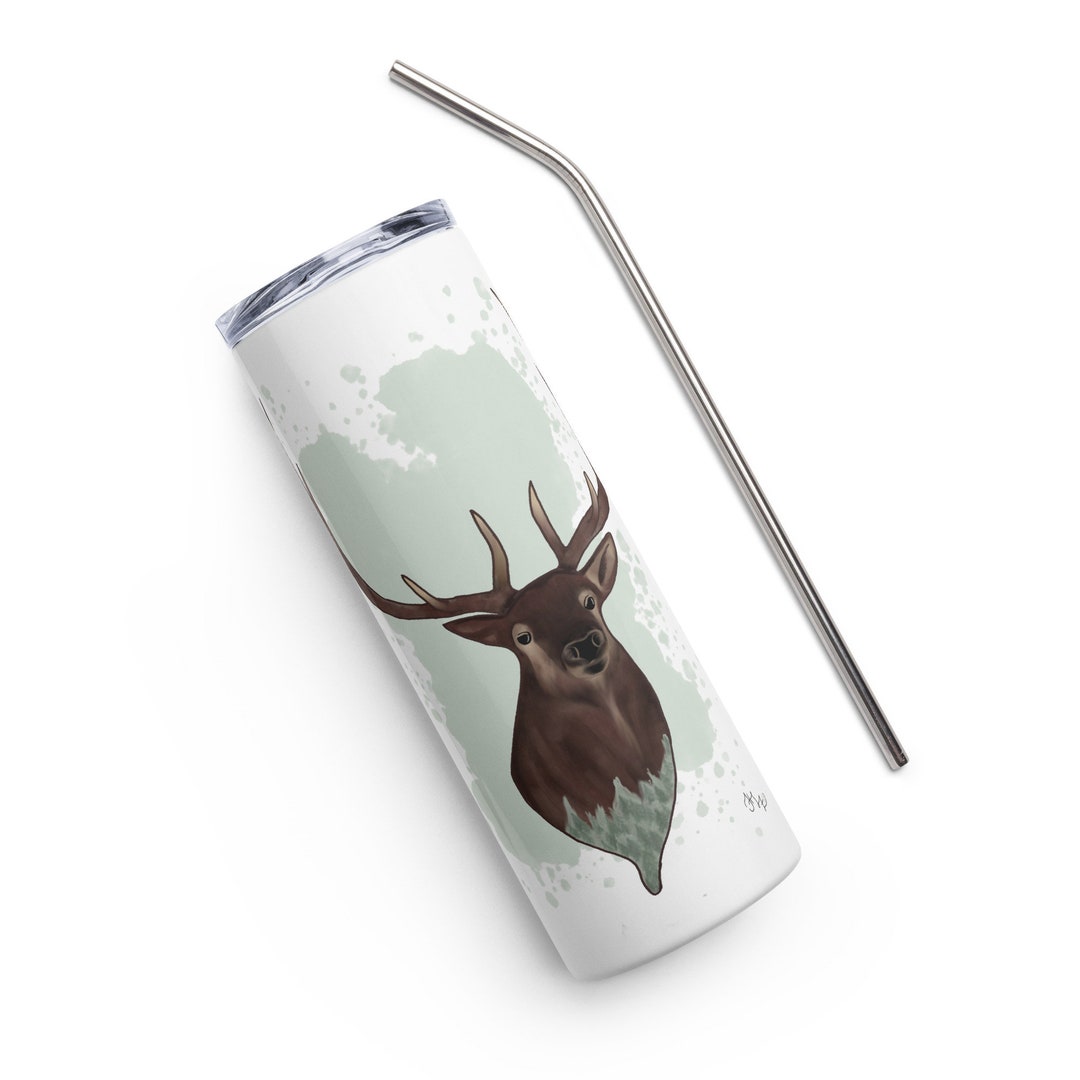 Custom Animal Art Tumbler, Forest Animals Cup, Hot and Cold Drinks ...