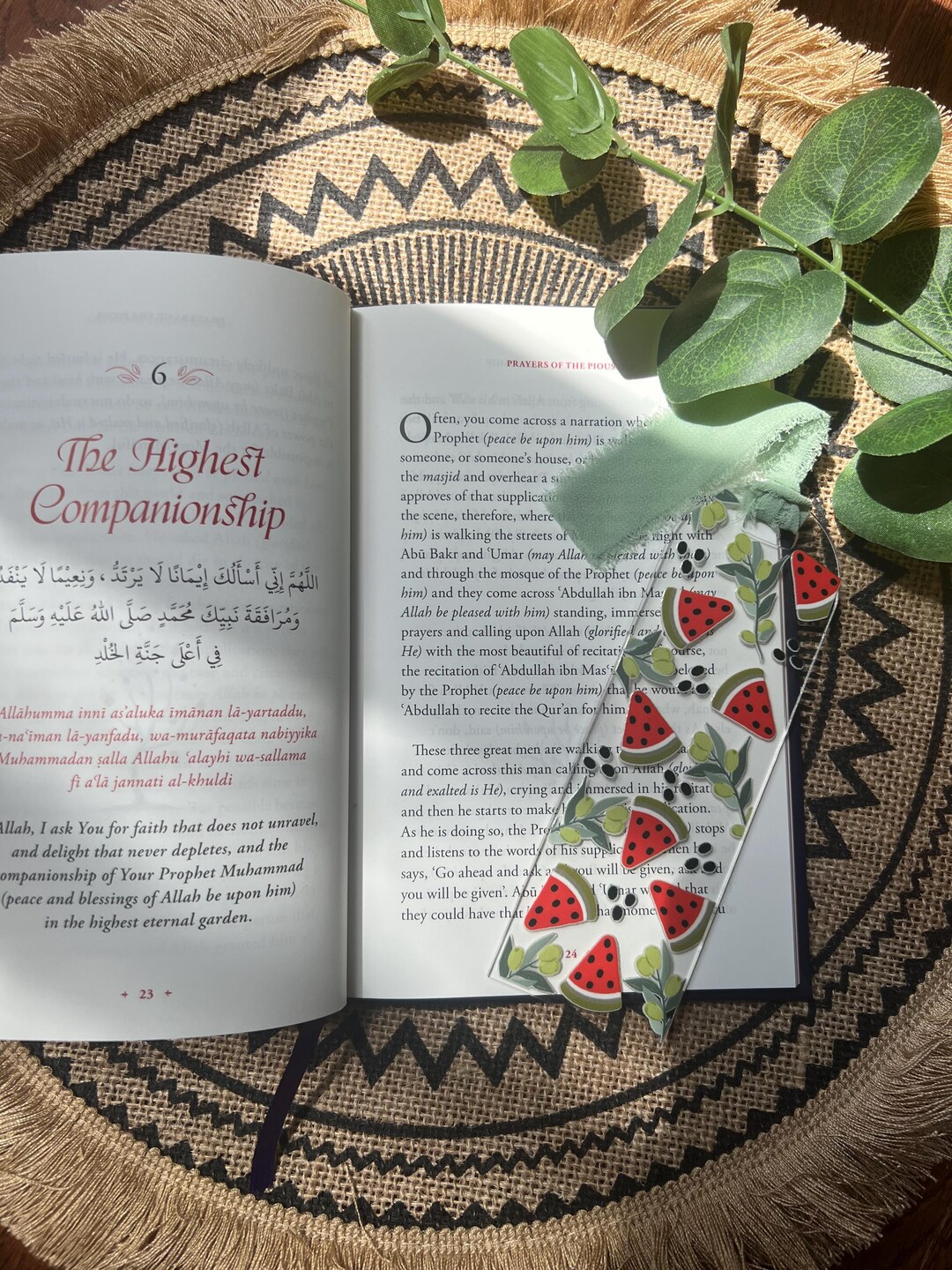 Palestine Watermelon Acrylic Bookmark: Resistance Symbol, Cultural ...