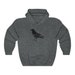 Crow Hoodie Bird Sweatshirt Halloween Raven Sweatshirt Black - Etsy