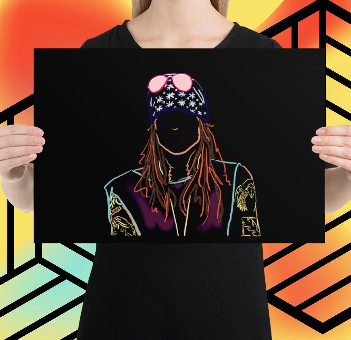 Axl Rose Poster Matte Finish Thick Paper for Guns N Roses Music Fan ...