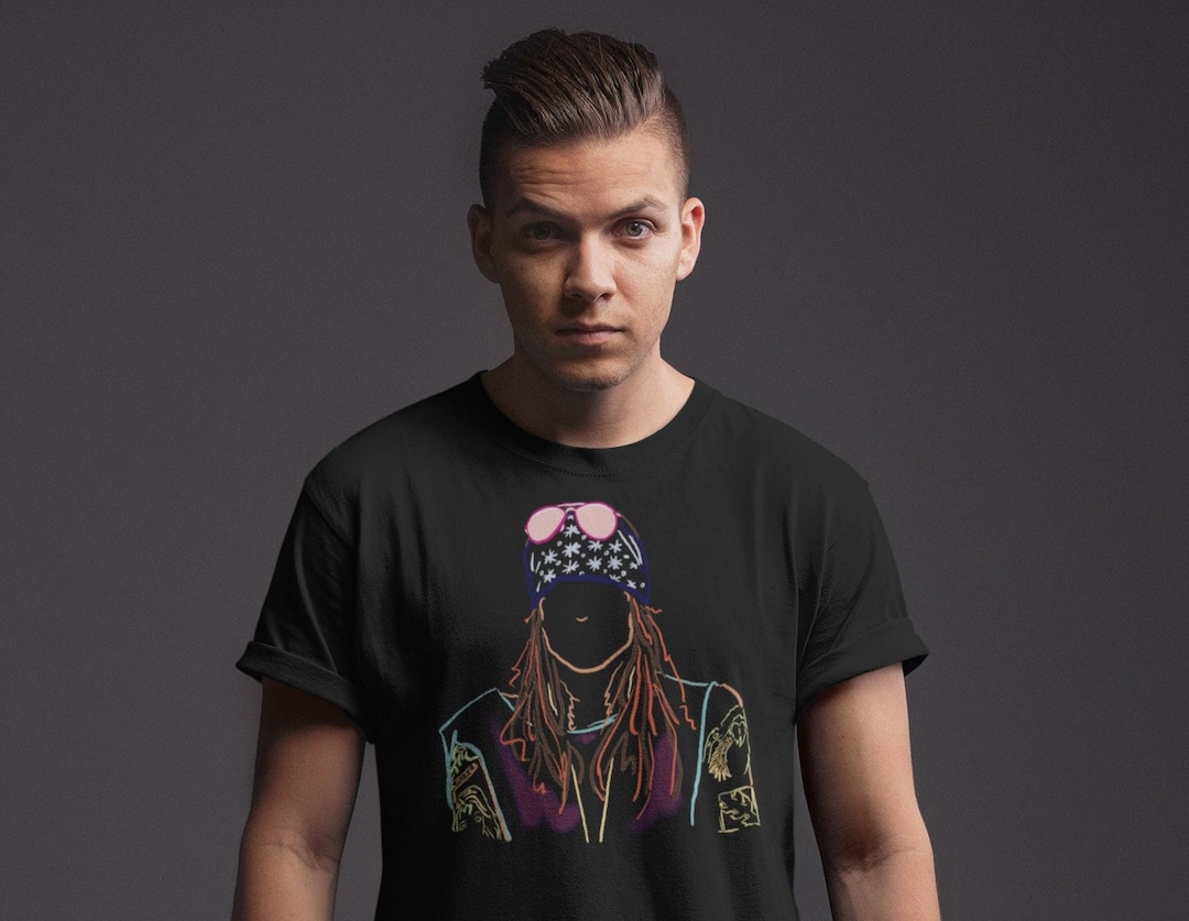 Axl Rose T-shirt Black Unisex for Guns N Roses Music Fans - Original ...