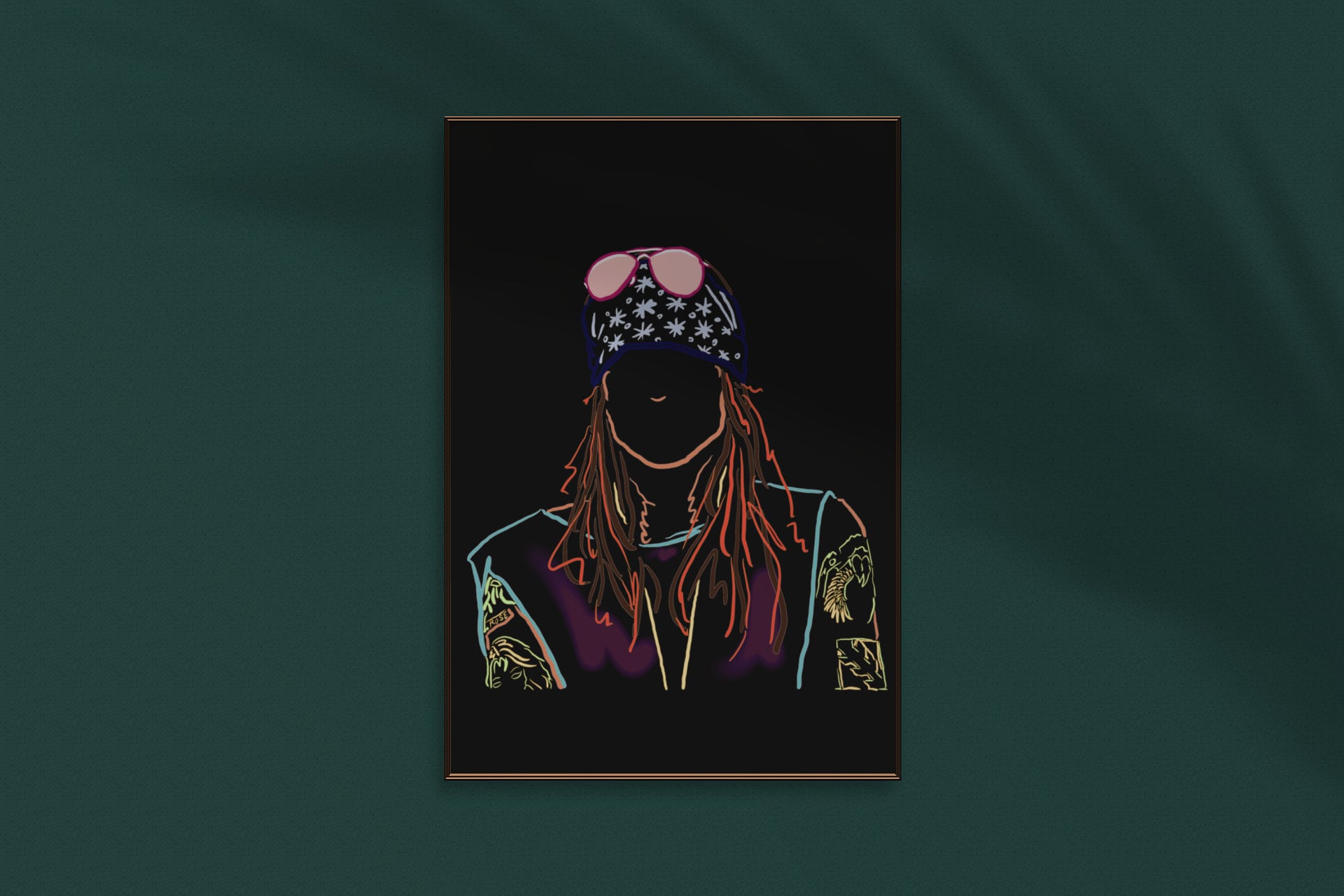 Axl Rose Poster Matte Finish Thick Paper for Guns N Roses - Etsy
