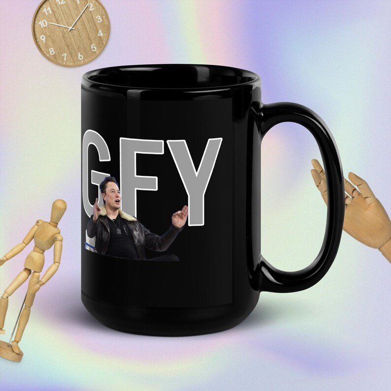 Elon Musk GFY Go F Yourself Funny Black Glossy Mug - Etsy
