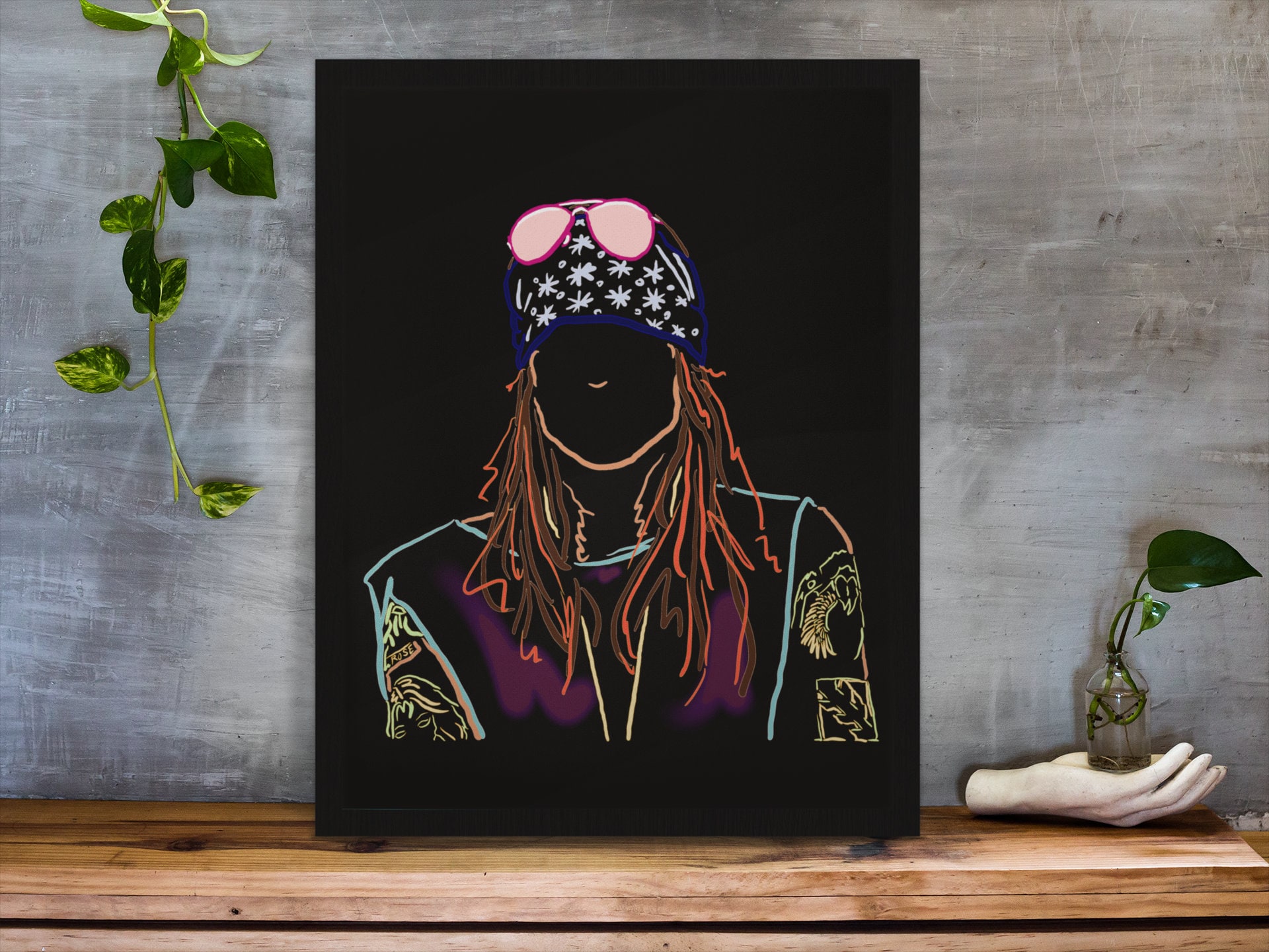 Axl Rose Poster Matte Finish Thick Paper for Guns N Roses - Etsy