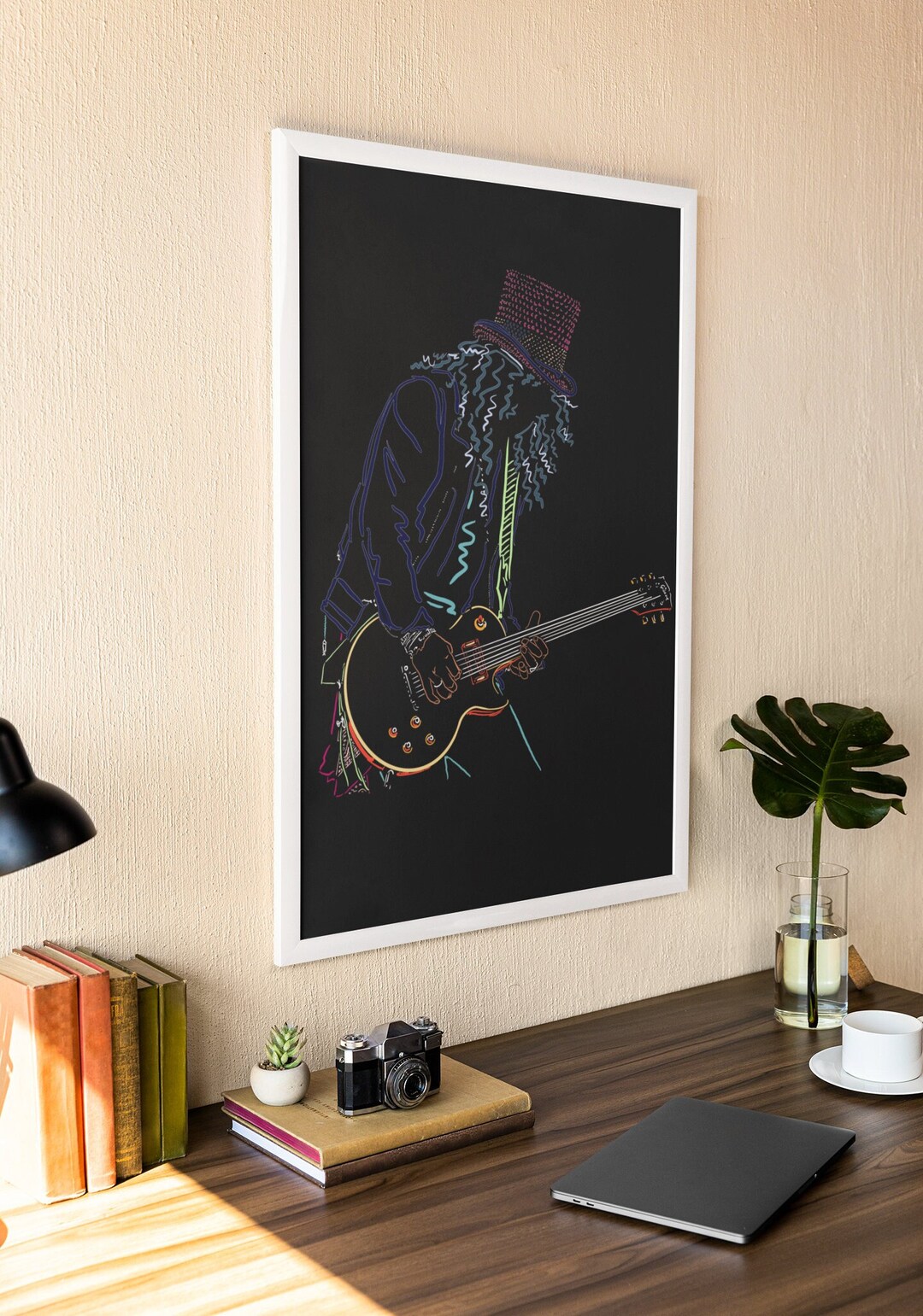 Slash Poster Matte Finish Thick Paper for Guns N Roses Music Fan ...