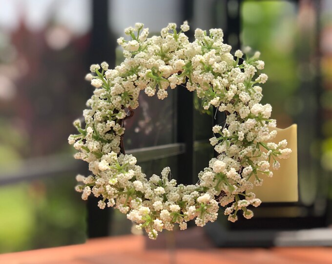 Mini Farmhouse Wreath Wooden Wreath Clip Stand Grapevine - Etsy