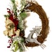 Reindeer Christmas Wreath Grapevine Christmas Wreath - Etsy