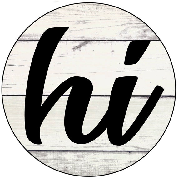 Metal Farmhouse Hi Wreath Sign 8 or 10 Hi Wreath - Etsy