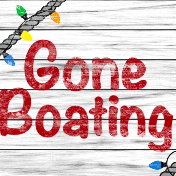 Gone Boating Sign - Etsy