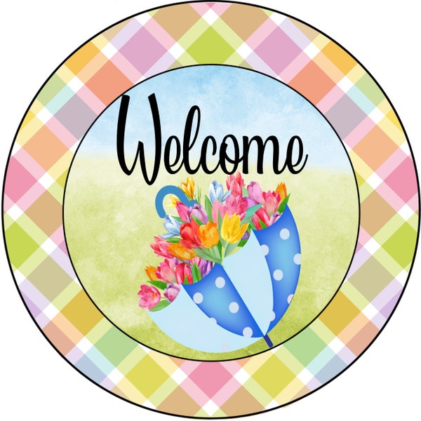 Umbrella Wreath Signs - Etsy
