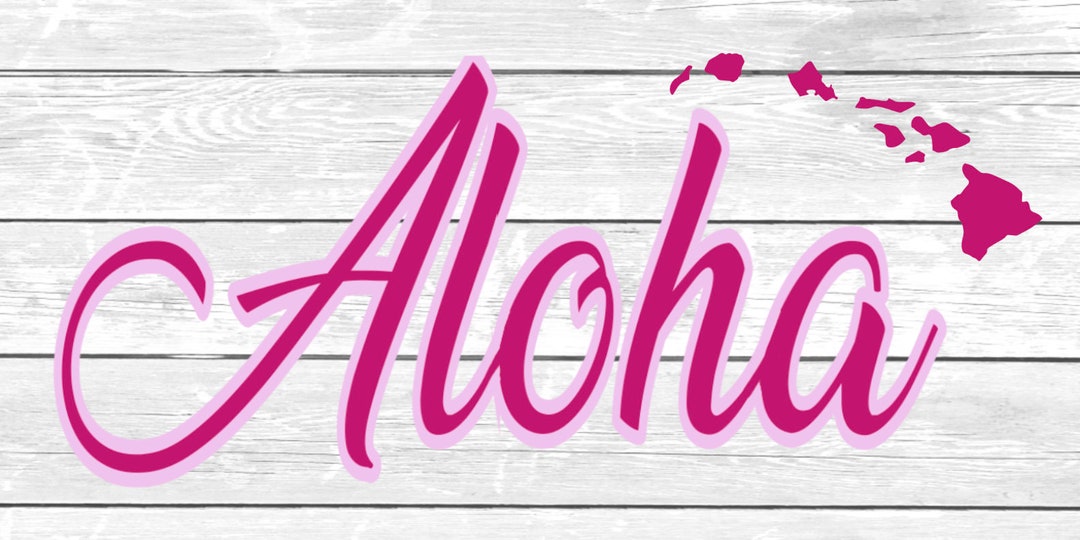 Aloha Wreath Sign, Hawaiian Wreath Attachment, Hawaii Beach Decor, 12 ...