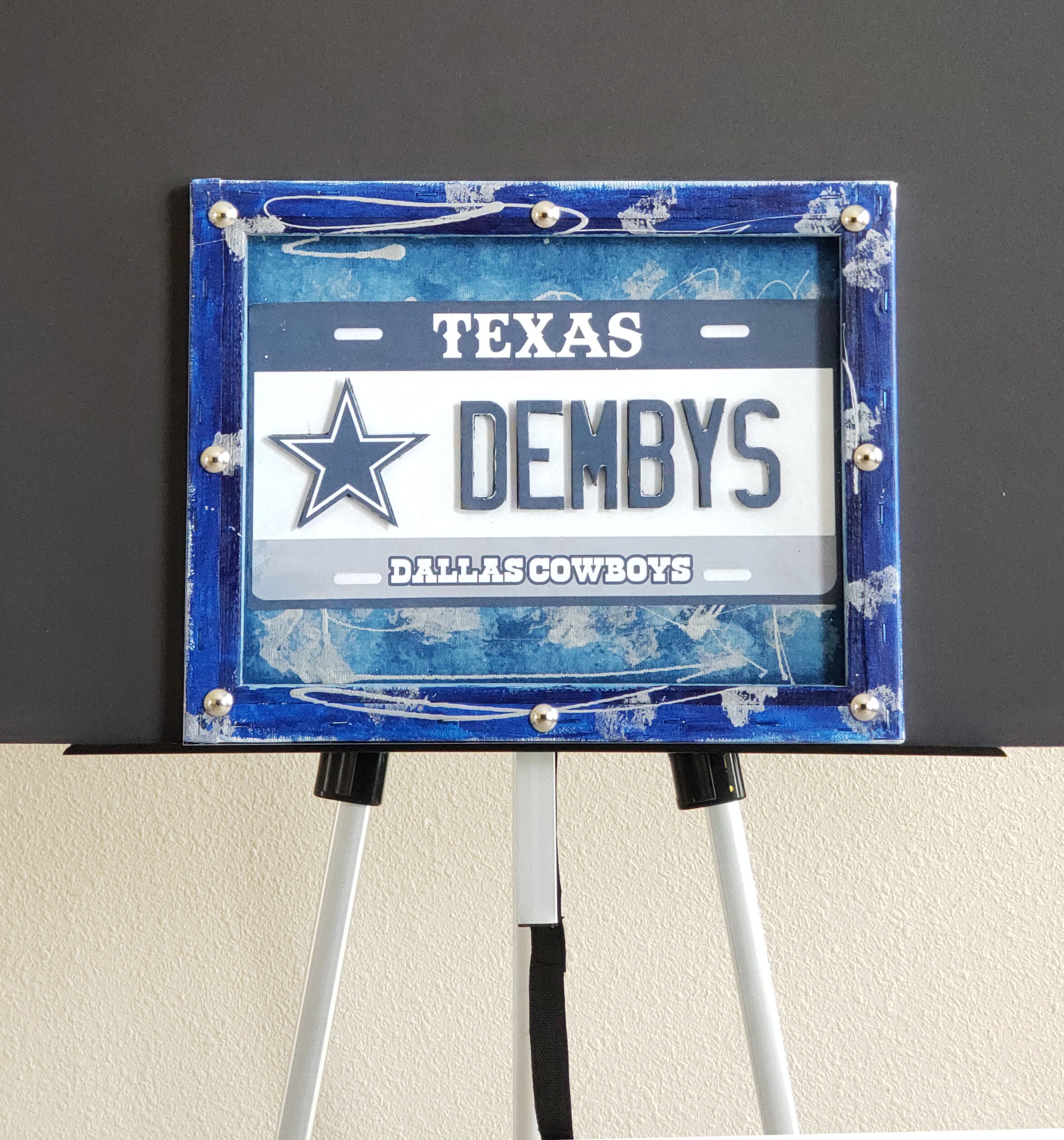 3D Art Design of the Dallas Cowboys Tag 11 X 14 - Etsy