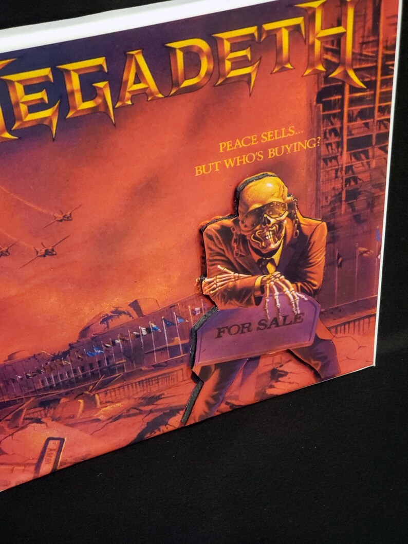 12 X 12 3D Art Design of Megadeth Peace Sells... but Who's Buying? - Etsy