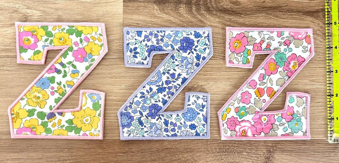 Liberty London Applique Letters & Numbers: Iron-on Custom Patch - Etsy