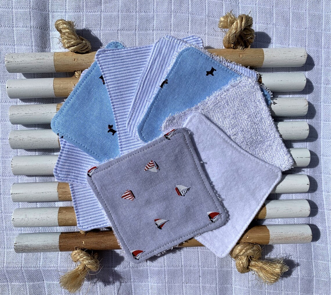 Reusable Makeup Remover Pads Organic Bamboo Terry Towelling - Etsy UK