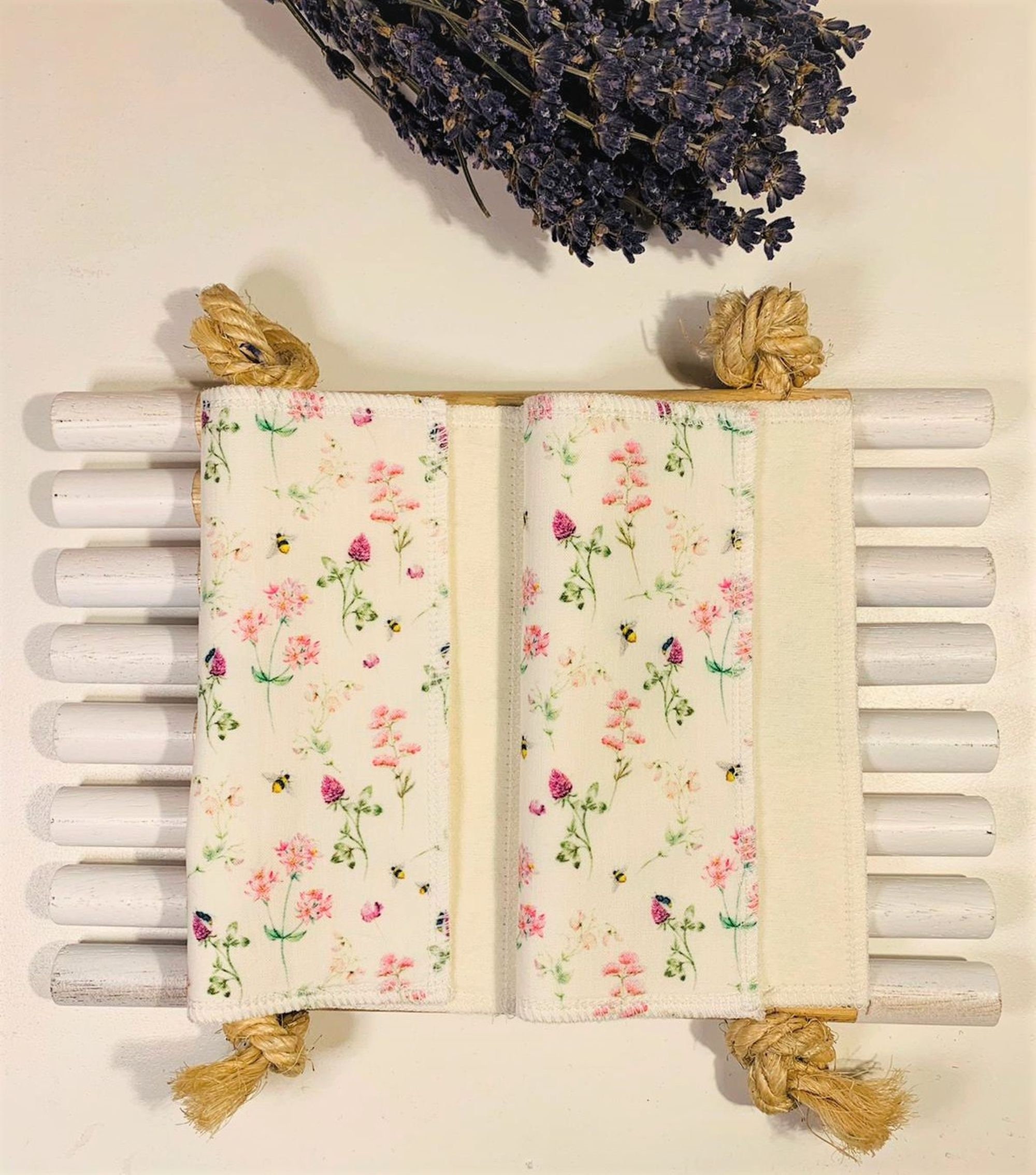 Handmade Reusable Beauty Cotton Wipes Floral Bees/apples and Organic ...