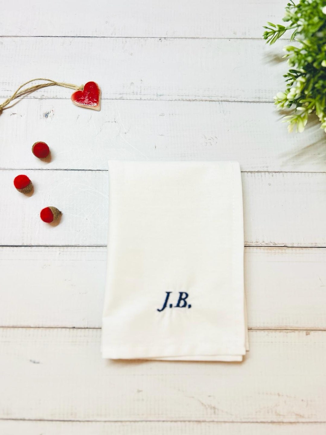 Personalised Handkerchief Name, White Embroidered Hanky, Any Name ...
